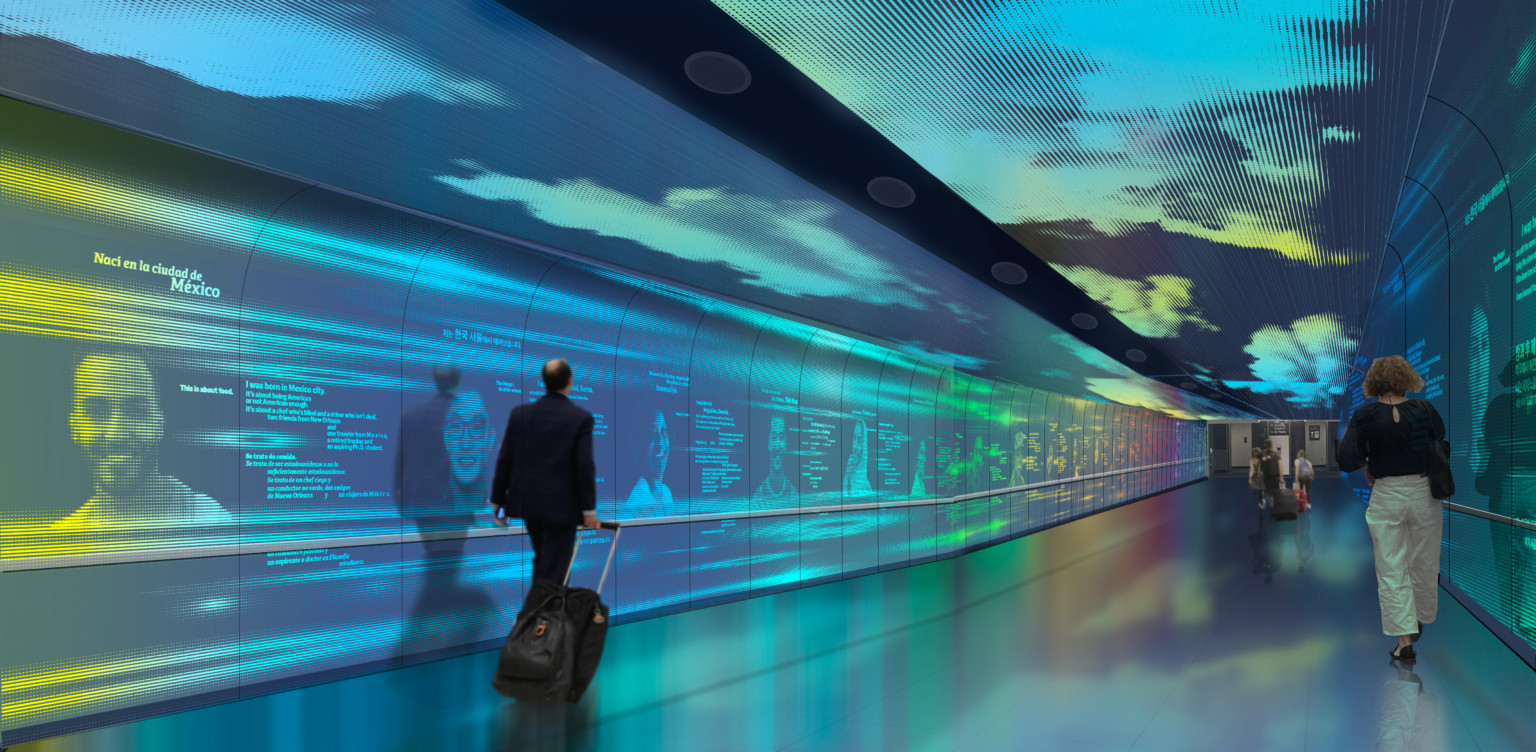 IAH Airport Connector Tunnel - Public Art | CORE Design Studio